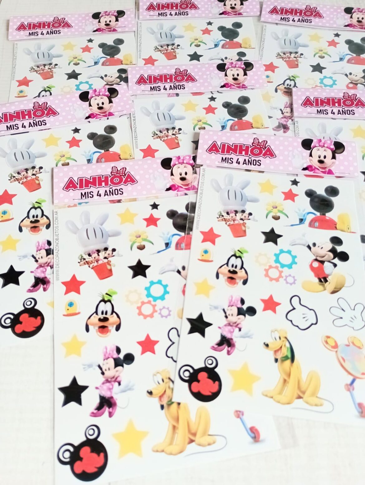 PLANCHA DE STICKERS DE SOUVENIRS – Decorazon Objetos